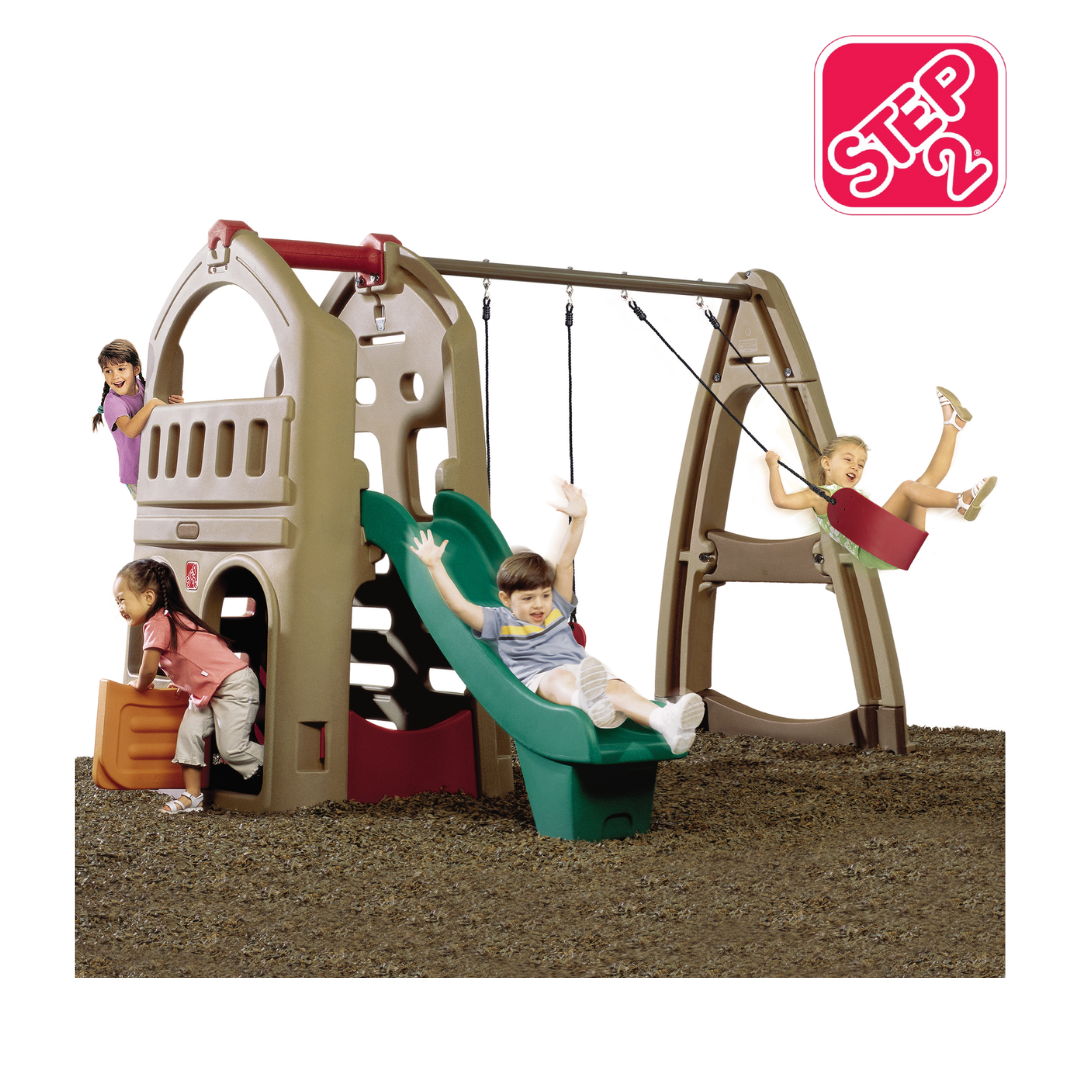 Step2 - Naturally Playful Playhouse Climber & Swing Extension - AKiddy